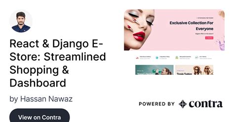React And Django E Store Streamlined Shopping And Dashboard By Hassan Nawaz