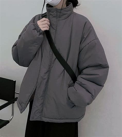 꼬맹 남녀공용 모노하이넥오버핏경량패딩점퍼5color 위시버킷