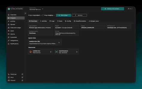 Deploying Using Console