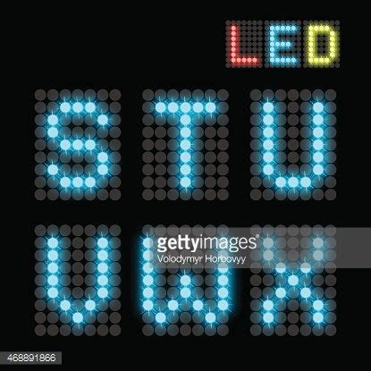 Led Font Stock Vector Royalty Free FreeImages