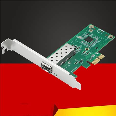 For Intel Network Card PCI Express X1 To SFP Fiber NIC 1000Mbps Gigabit Ethernet Lan Card For