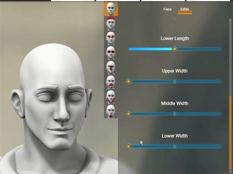 Face Width Sliders Have Been Added To Face Customizer Rheroforgeminis