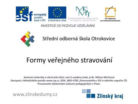 PPT Formy veřejného stravování PowerPoint Presentation free download ID
