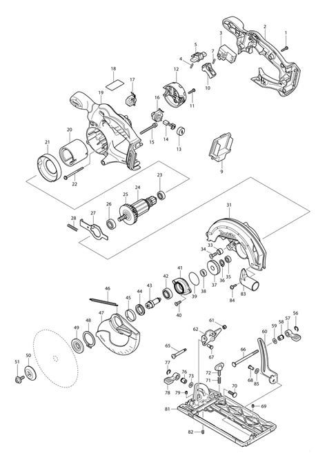 Makita Dss611 Spares Makita Makita Parts