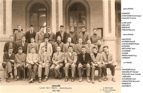 Photo De Classe 2èmem De 1955 Lycée Henri Martin Copains Davant