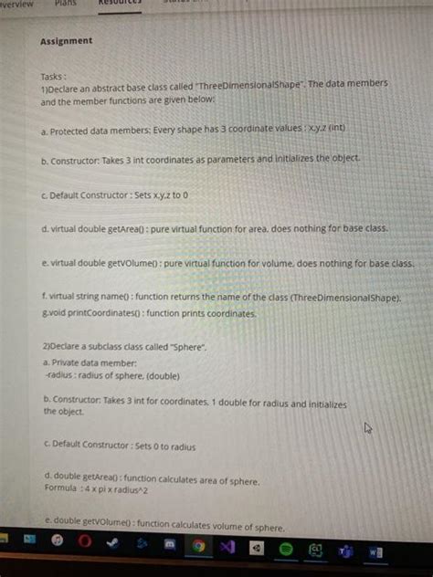 solved overview plans ro assignment tasks 1 declare an