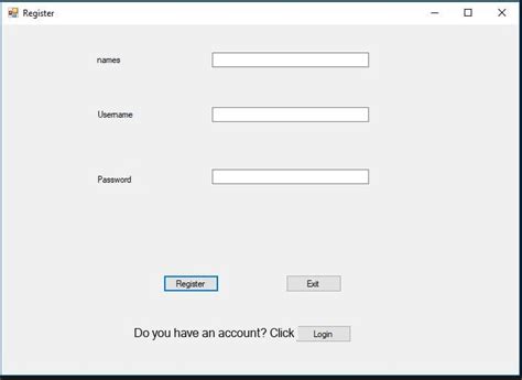 How To Create Login And Registration Form In C With Mysql Codebun