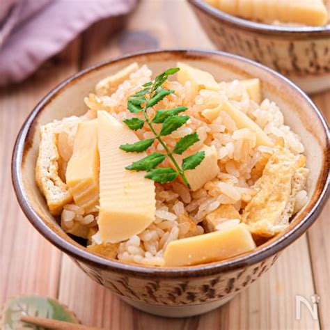 【たけのこと油揚げの炊き込みごはん】白だしで♪春の炊き込み♡ レシピサイトnadia