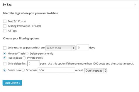 Scheduler For Deleting Posts By Tag Bulk Wp