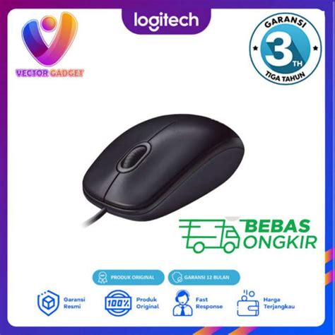 Promo Produk Ori Mouse Logitech Mouse M R Kabel Wired Mouse Original Garansi Resmi Diskon