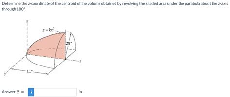Solved Determine The Z Coordinate Of The Centroid Of The Chegg Com
