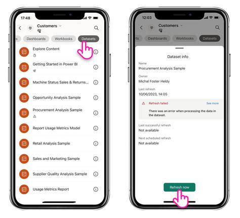SkinPackTheme For WindowsPower BI Mobile Gets Support For Datasets