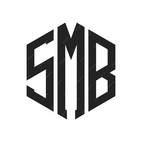 Premium Vector Smb Logo Design Initial Letter Smb Monogram Logo Using Hexagon Shape