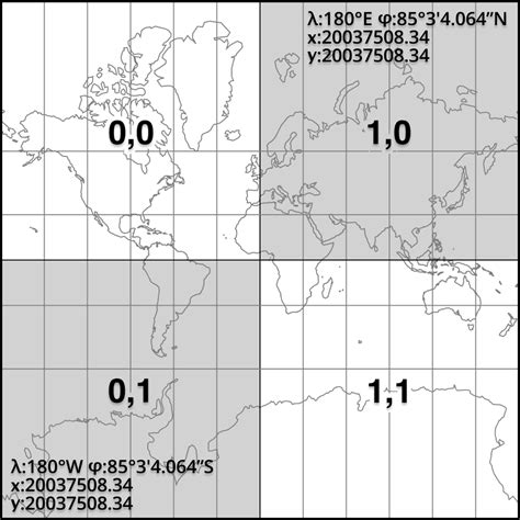 Printable World Map With Coordinates