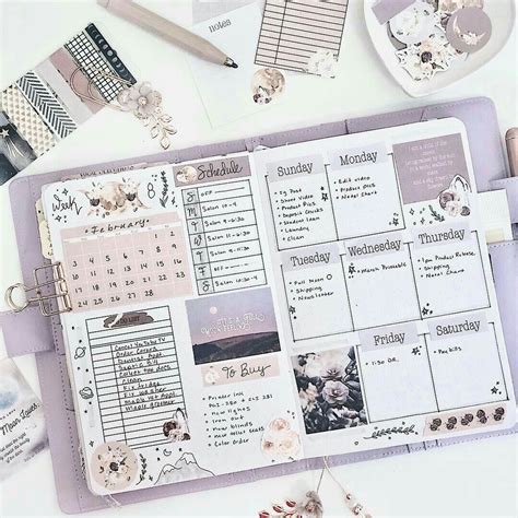 Aesthetic Bullet Journal Pages