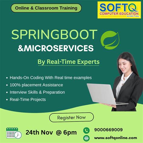 Soft New Springboot And Microservices Batch From 24th November At Softq Kickstart Your Java