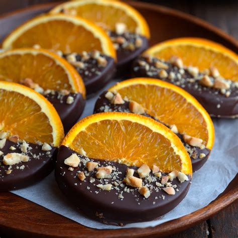 Chocolate Orange Slices Sweet Citrus And Rich Chocolate Snack