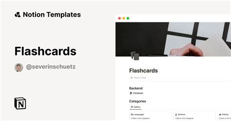 Flashcards Template Notion Marketplace