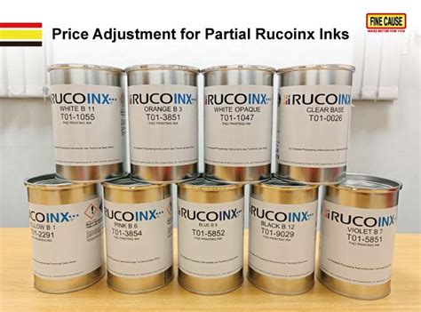 Announcement Of Price Adjustment For Partial Rucoinx Ruco Inks News Finecause