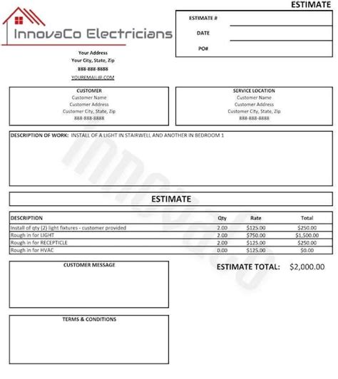 Electrical Proposal Template