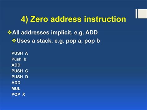 Computer Architecture Instruction Formats Pptx Programming Languages Computing