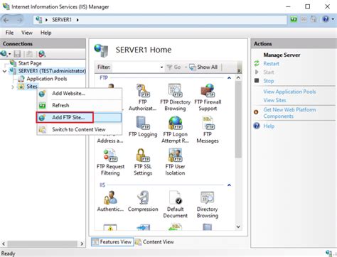 Create Ftp Site On Iis Windows Server 2022 Vd Tutorials