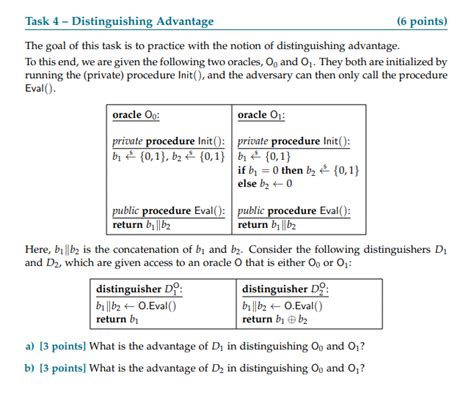 Solved Task Distinguishing Advantage Points The Goal Chegg