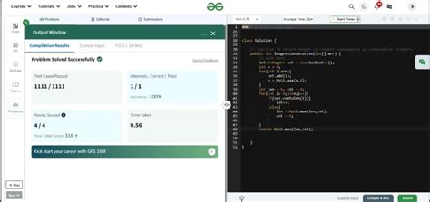 Saravanan G On Linkedin Gfg160 Geekstreak2024 Geeksforgeeks Problemsolving Coding