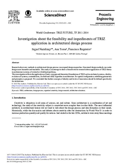 pdf investigation about the feasibility and impediments of triz