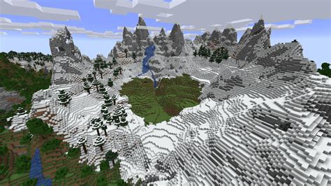 Jagged Peaks Near Ocean Rminecraftseeds