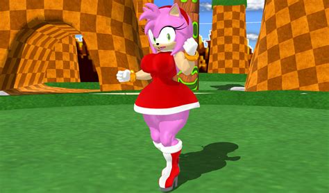 Km Amy Rose With Background By Train099 On Deviantart
