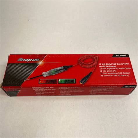 Snap On 12 V Dc Digital Display Circuit Tester Eect400r Shop Tool