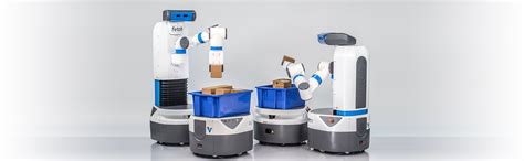 Fetch And Freight A Pair Of Automated Warehouse Robots By Fetch Robotics
