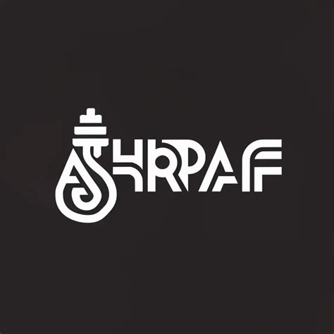 Logo Design For Ashraf Graphic Designer Theme With Moderate And Clear