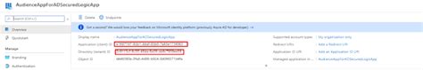 Securing Logic App With Azure Active Directory Authentication Protect
