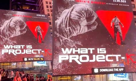 Prabhas Deepikas ‘project K Poster Lights Up Times Square In Nyc