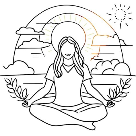 Mediation Vector Illustration Line Art Premium Ai Generated Vector