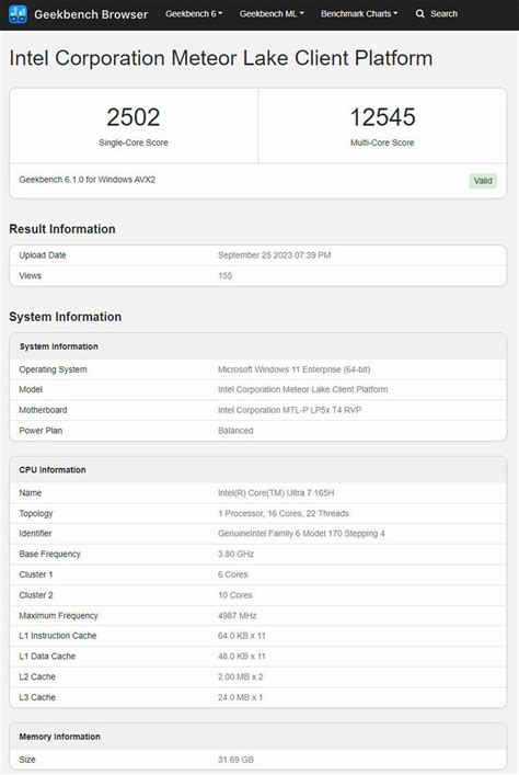 Bocoran Performa Terbaru Intel Core Ultra H Meteor Lake Sekilas It