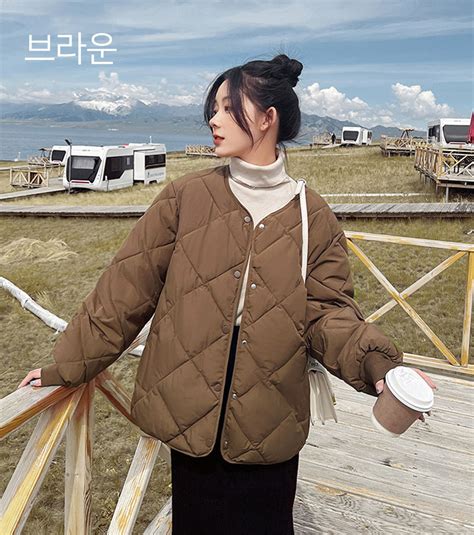 🔥 2장가격 이너리즘 11 여성 경량 패딩 다이아몬드 퀼팅 누빔 점퍼 가을 겨울 외투 자켓