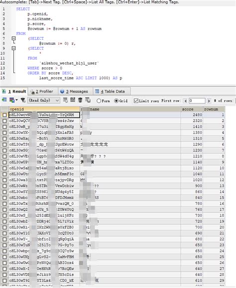 PHP查询用户排名名次Mysql查询用户排名名次的方法 CopyLian s Blog 关注互联网技术生活创业的心情日迹