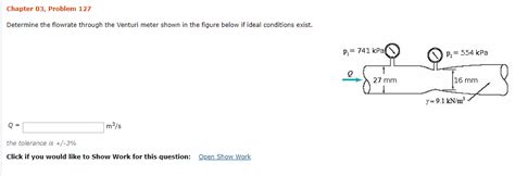 Solved Chapter Problem Determine The Flowrate Chegg Com