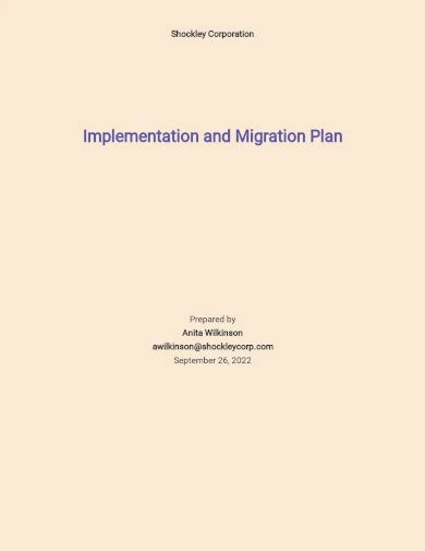 10 Migration Plan Examples To Download