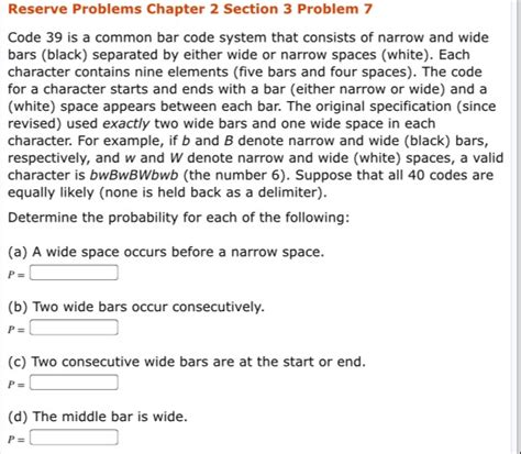Solved Reserve Problems Chapter 2 Section 2 Problem 4 Code Chegg