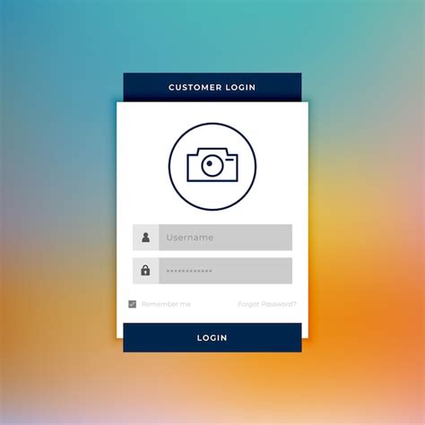 Modèle Décran De Page De Connexion De Profil Social Pour Une