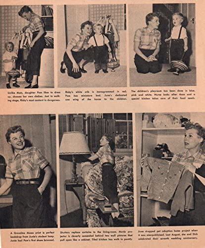 June Allyson Original Clipping Magazine Photo 1pg 8x8