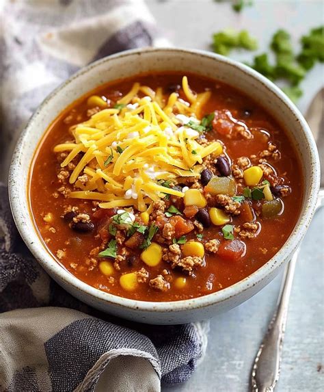 Easy Taco Soup Recipe Recipe Flash