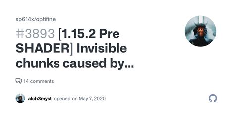 1152 Pre Shader Invisible Chunks Caused By Journey Map · Issue 3893 · Sp614xoptifine · Github