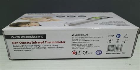 HuBDIC FS Thermofinder S Non Contact Infrared Thermometer FS Handheld Contactless