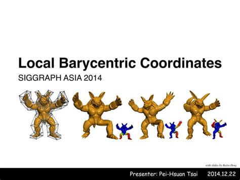Paper Presentation Local Barycentric Coordinates Ppt