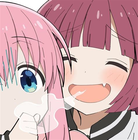 Gotoh Hitori And Hiroi Kikuri Bocchi The Rock Drawn By Takeshinobu